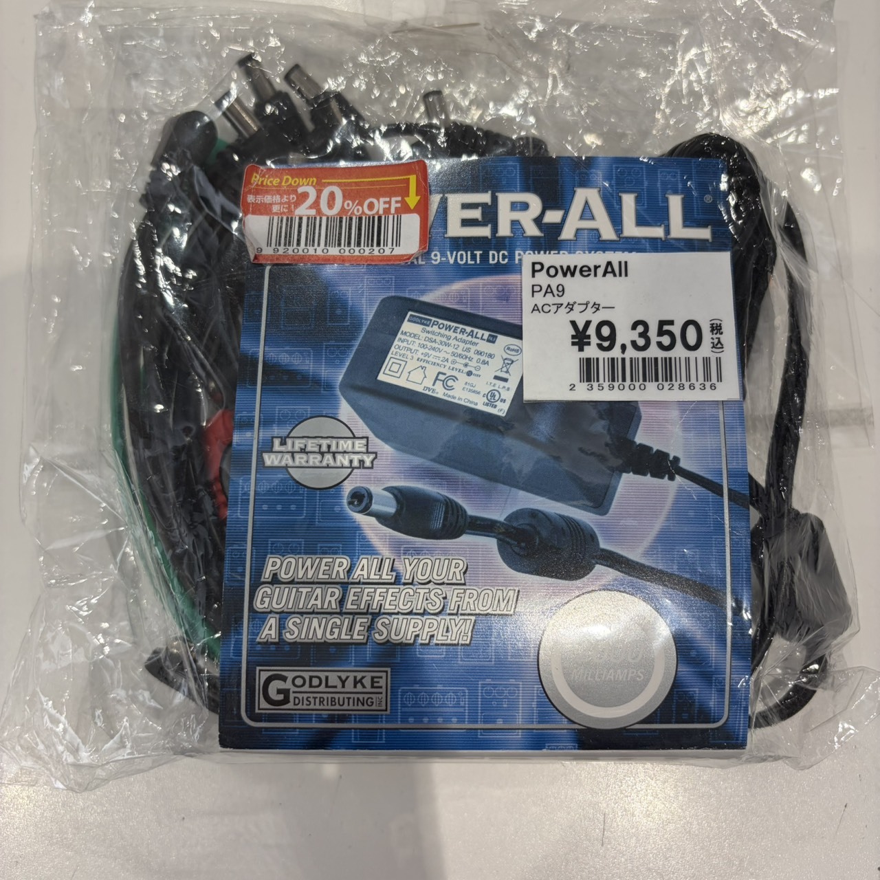 PowerAll PA9 パワーサプライ 9V（新品特価）【楽器検索デジマート】