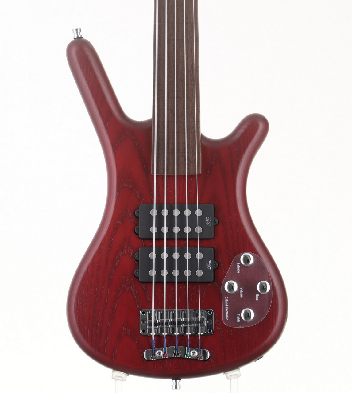 Warwick RockBass Corvette $$ 5st Fretless Burgundy Red Transparent ...