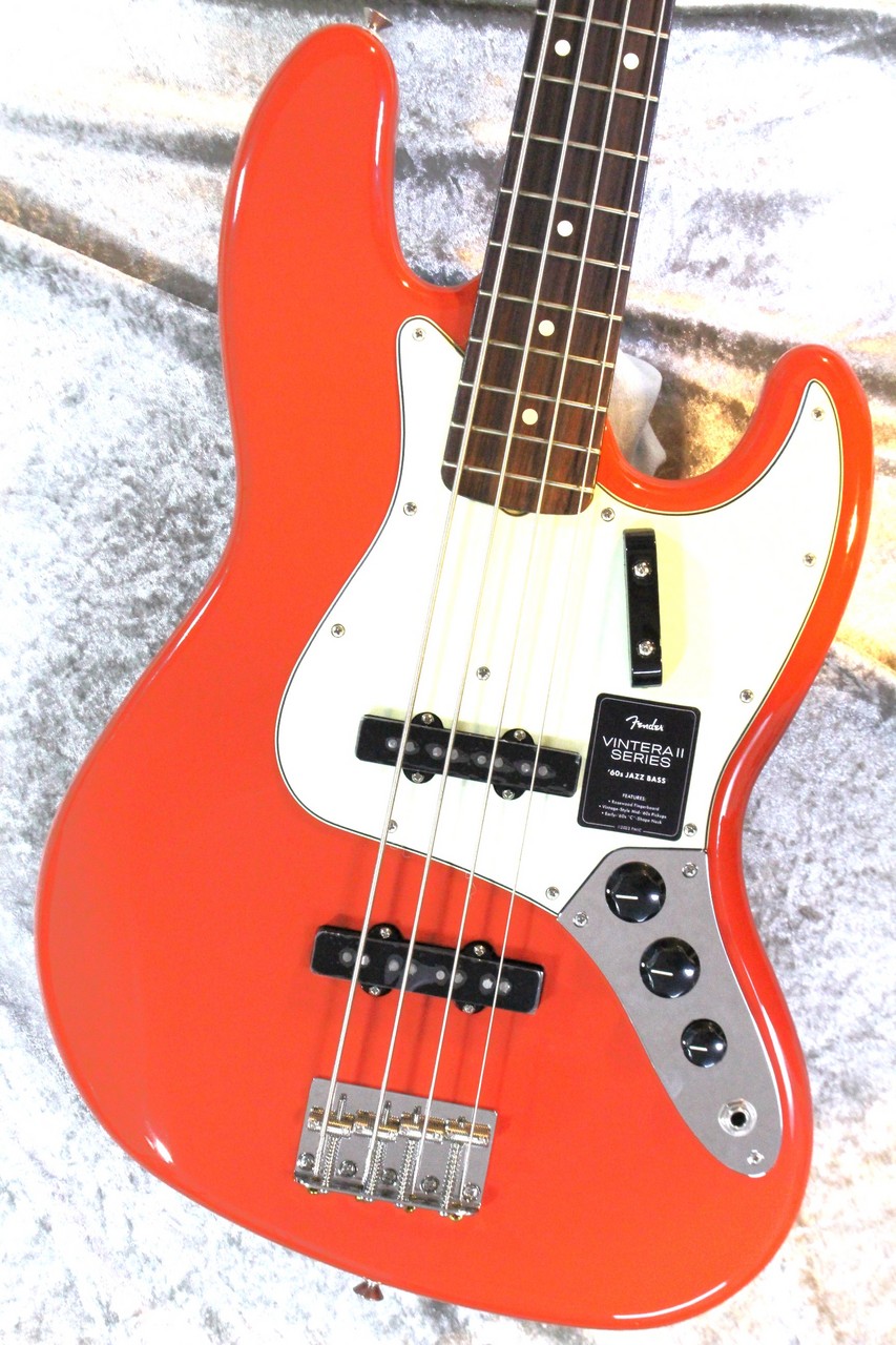 Fender Vintera Ⅱ '60s Jazz Bass/Fiesta Red【4.35kg】（新品/送料無料）【楽器検索デジマート】