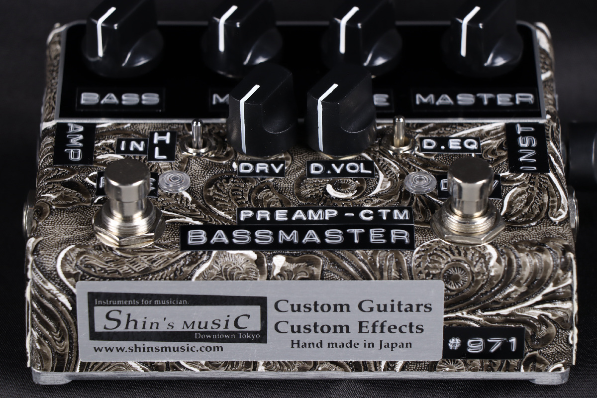 Shins Music BMP-1 Gray Western Black Panel Bass Master Preamp W/Input ...