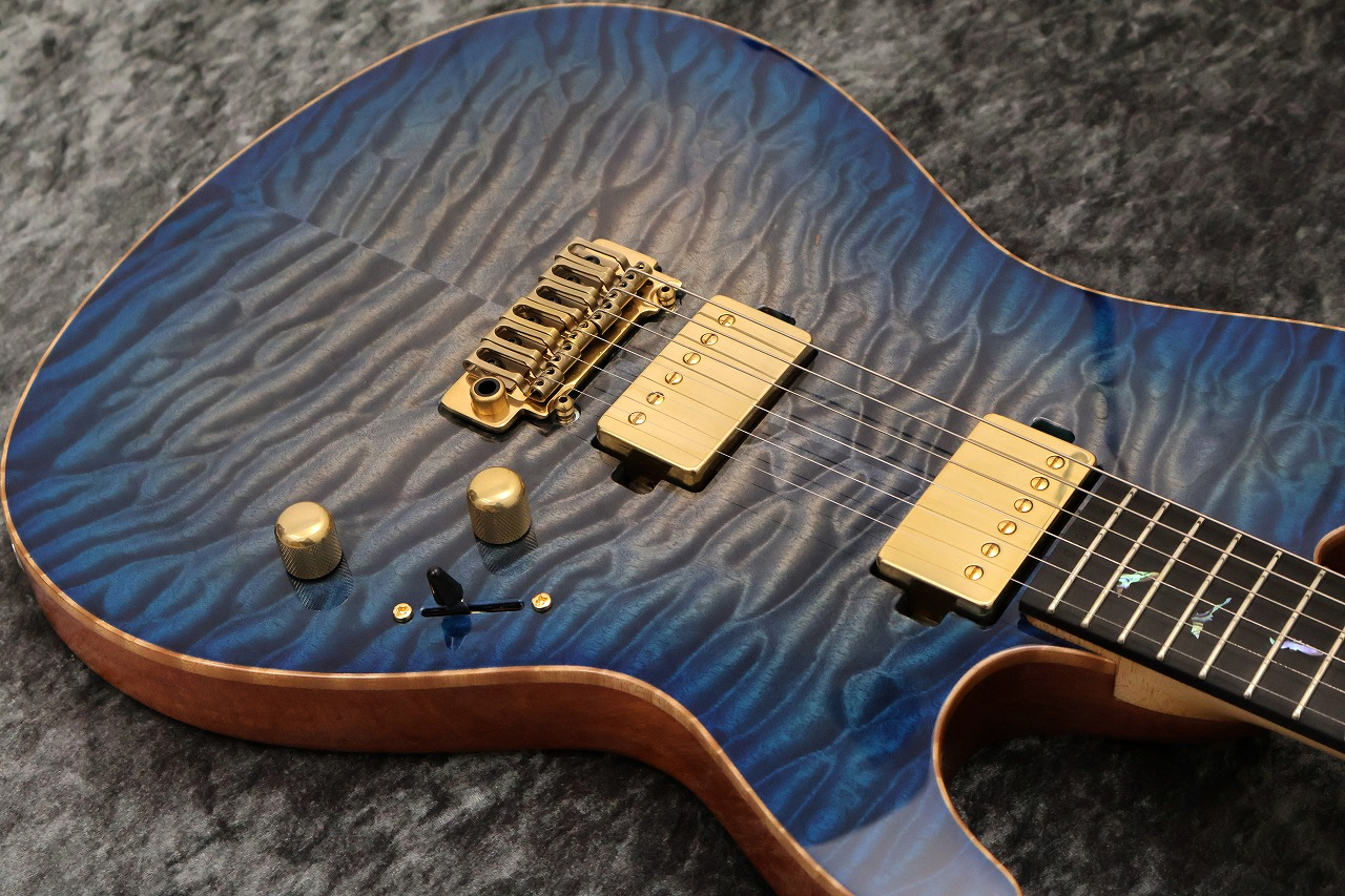 Sugi Custom Order DS496E 6A Quilt Maple/HM/F-Maho Dark See Through Blue #S250138 【現地選定材】（新品）【楽器 ...