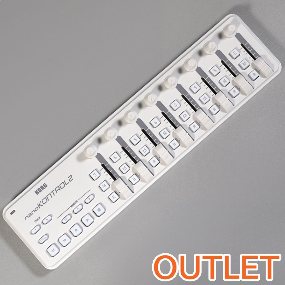 KORG nanoKONTROL2 WH (ホワイト) MIDIコントローラー スリムライン USB（B級特価）【楽器検索デジマート】