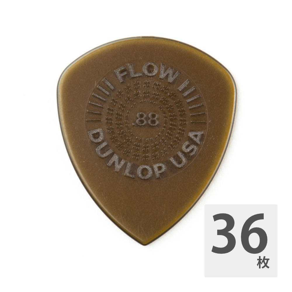Jim Dunlop FLOW STANDARD PICK 549R88 0.88mm ギターピック×36枚（新品/送料無料）【楽器検索デジマート】