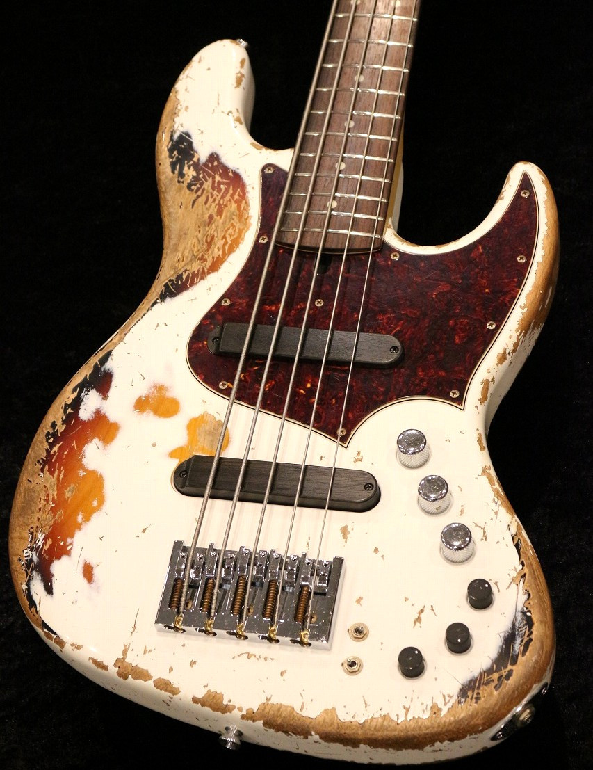 Xotic Custom Order XJ-1T 5st MH Super Heavy Aged / Olympic White over 3 ...