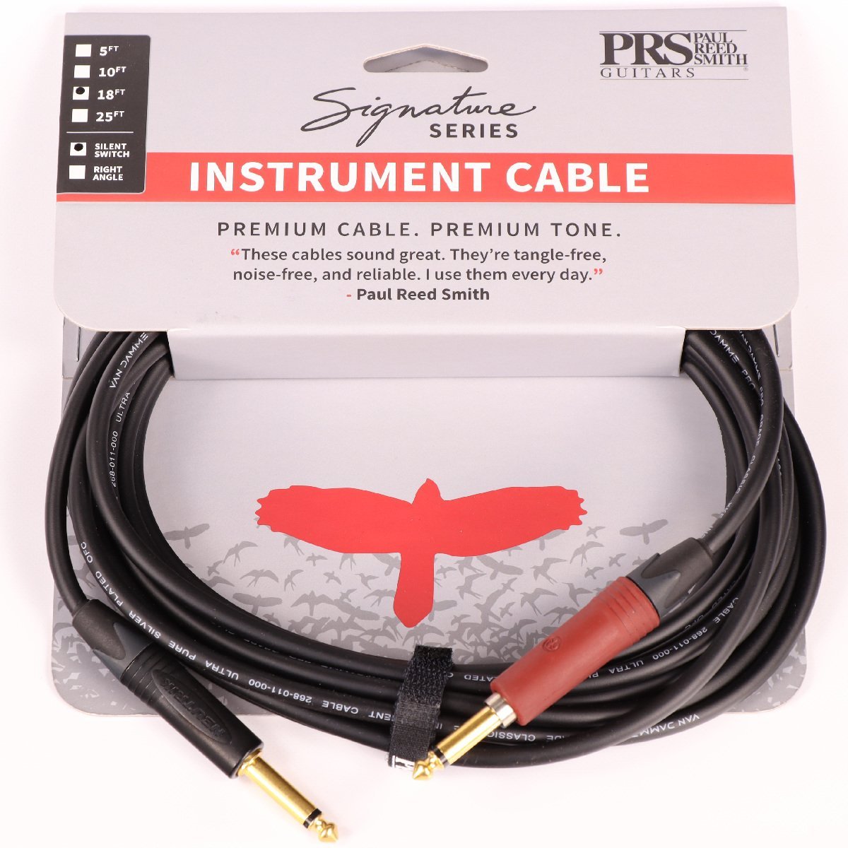 Paul Reed Smith(PRS) Signature Instrument Cable - Straight/Silent 18ft ...