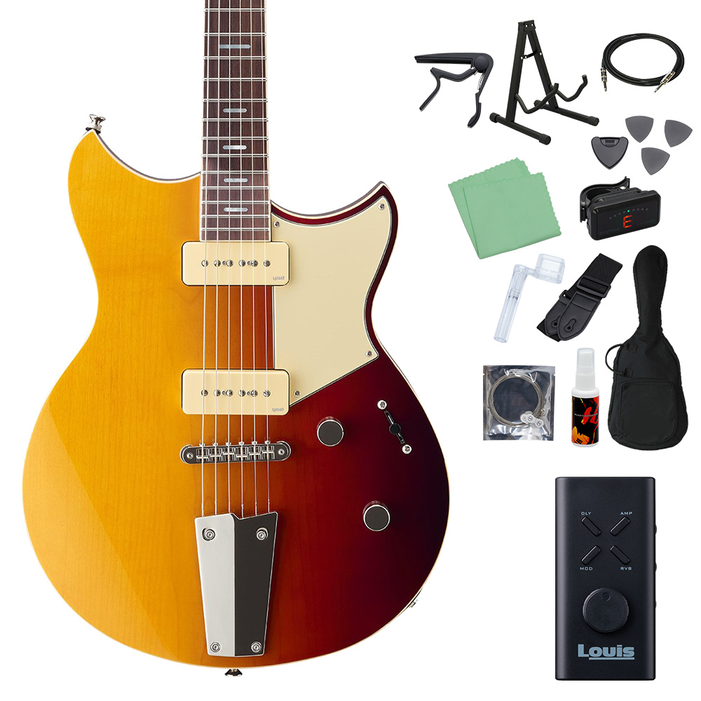 YAMAHA RSS02T エレキギター初心者14点セット 【ヘッドホンアンプ付き】 SSB REVSTARシリーズ P-90ピックアップ ...