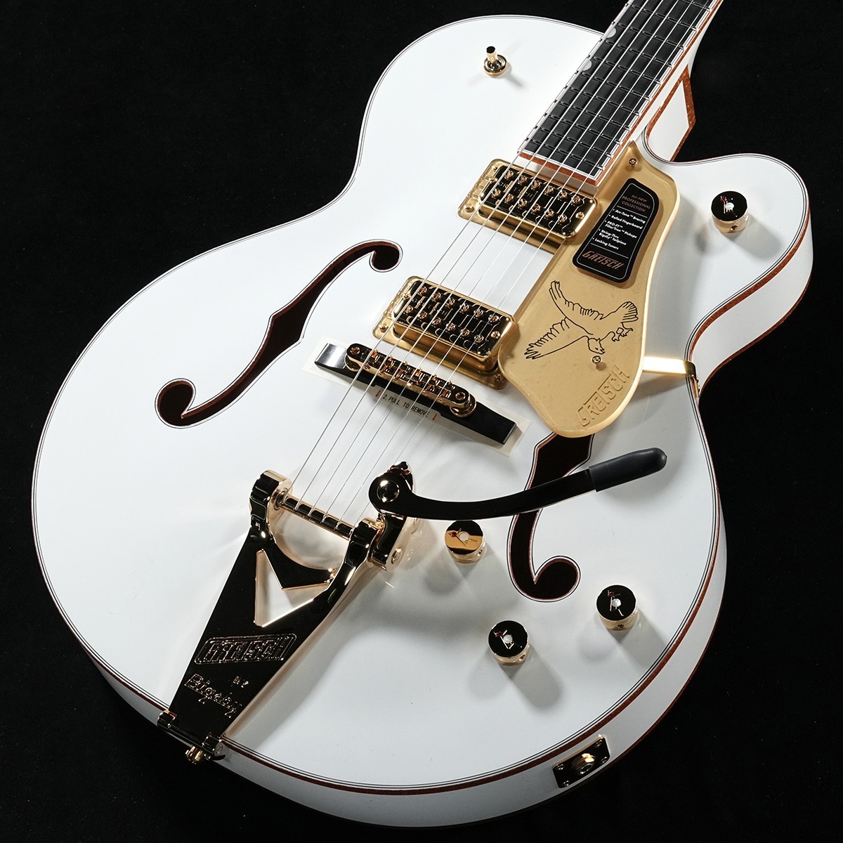 Gretsch Falcon Hollow Body with String-Thru Bigsby Gold Hardware Ebony ...