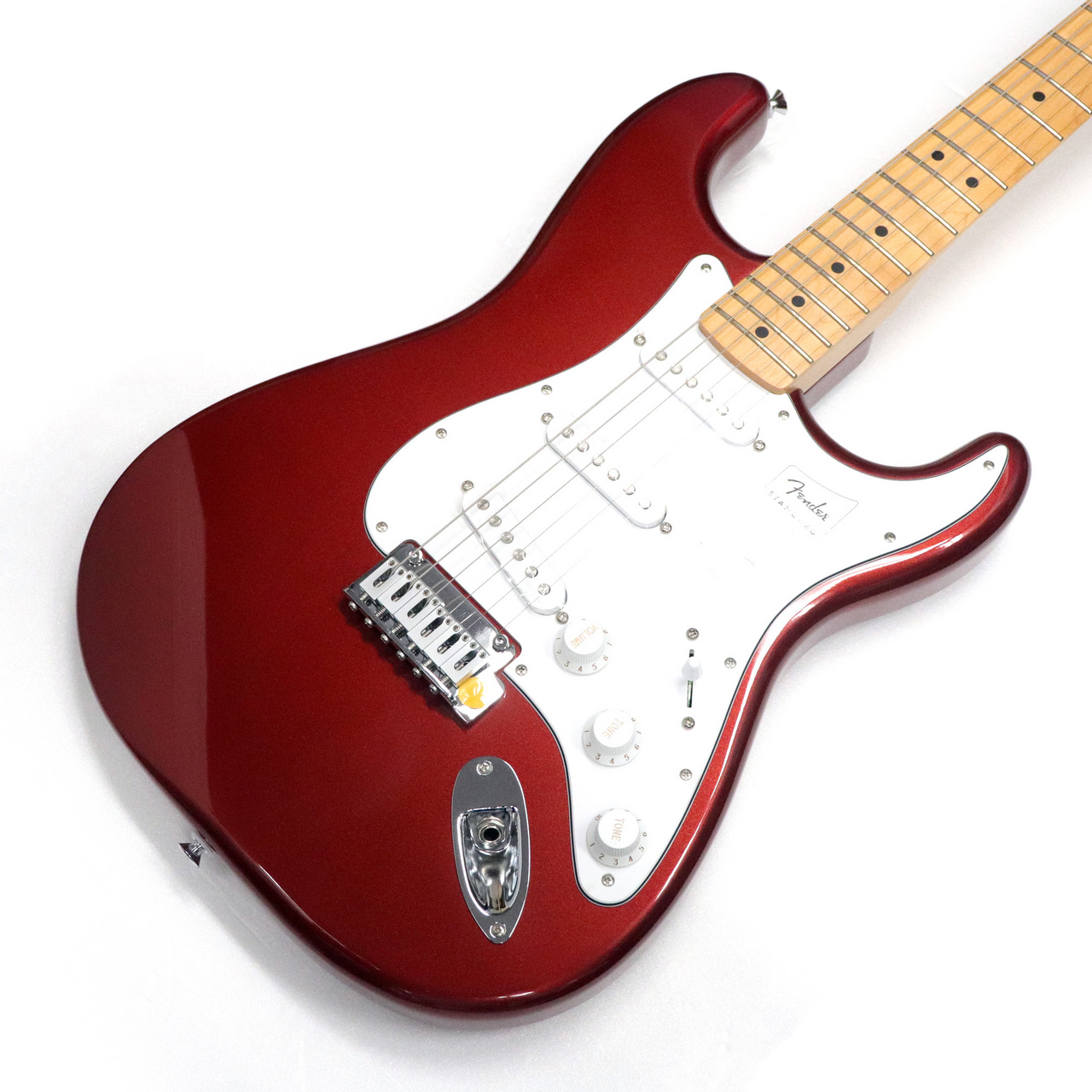 Fender Standard Stratocaster, Maple Fingerboard, White Pickguard, Candy ...