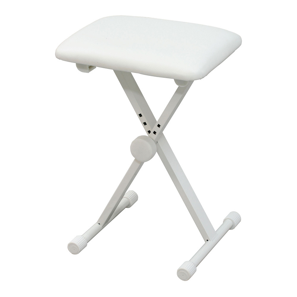KIKUTANI KB-60 WHT(ホワイト) スチール製X 型キーボード・ベンチ（新品/送料無料）【楽器検索デジマート】