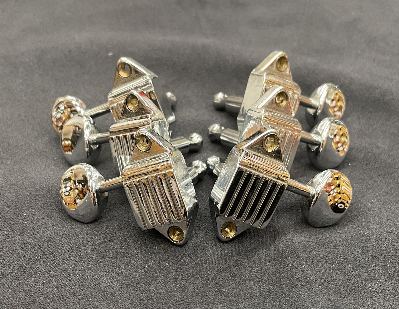 Kluson VX 501 Waffle Back Chrome Oval Button Tuner Set 1960's-1970's ...