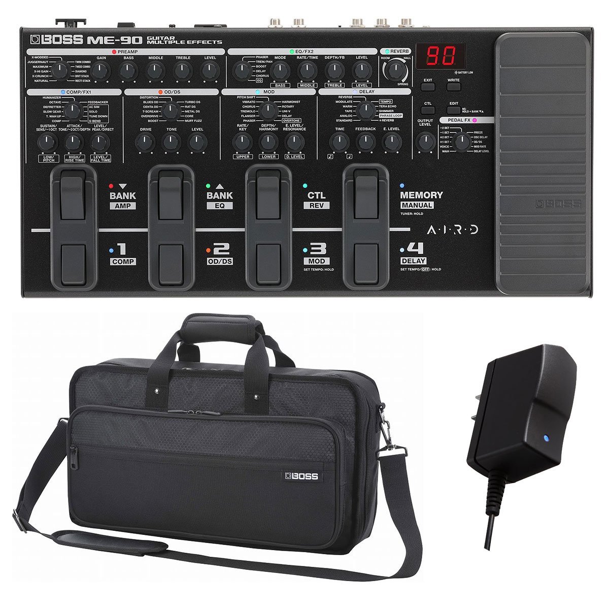 BOSS ME-90 Guitar Multiple Effects マルチエフェクター ボス ME90[純正キャリングケース(CB-BM-M ...