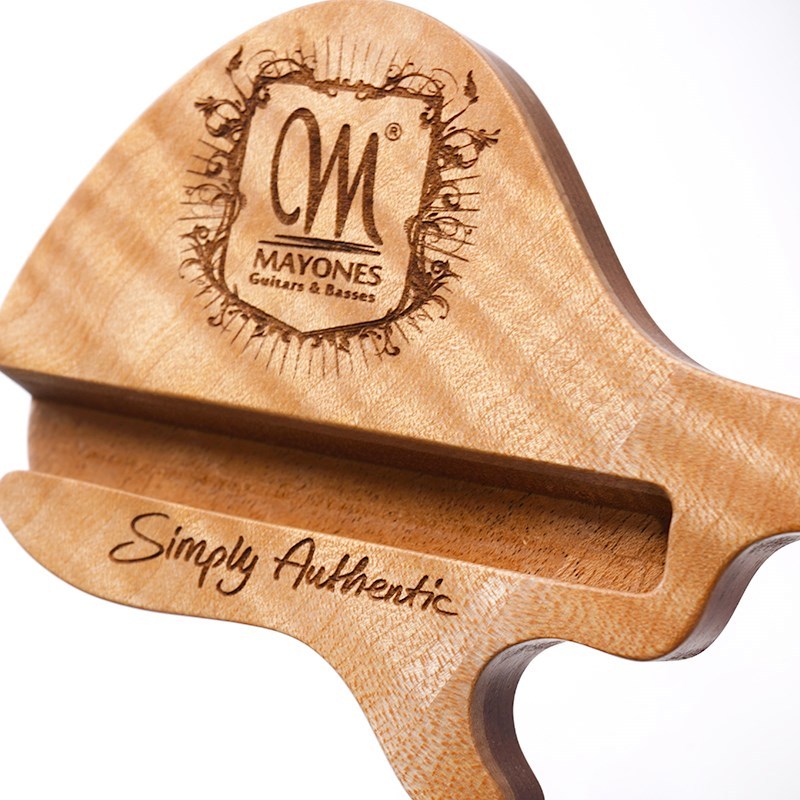 MAYONES Wooden Phone Holder Figured Maple Limited #6 (Flame Maple ...