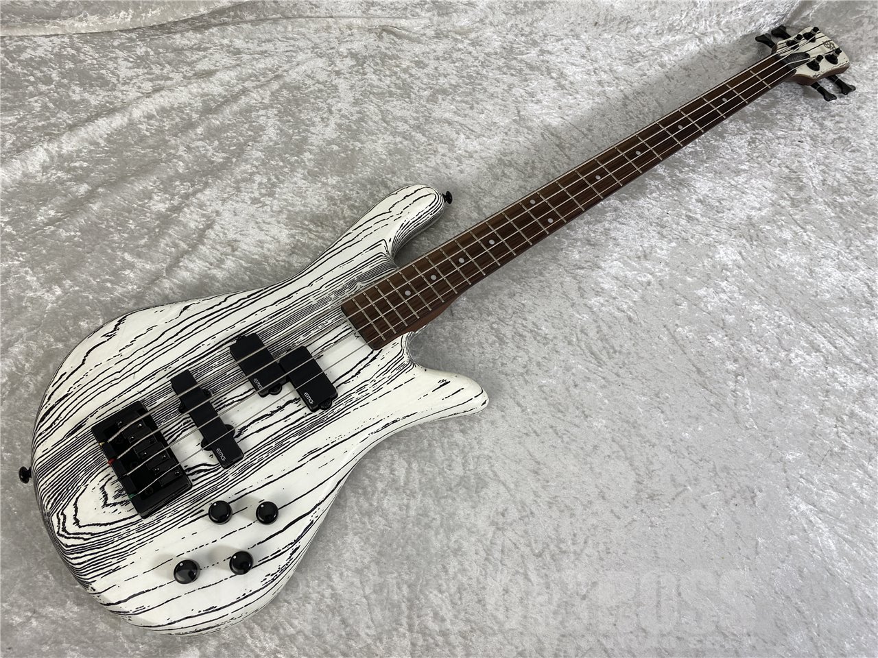 Spector PULSE 4 SATIN EX-LTD(White w/Black Filler)（新品/送料無料）【楽器検索デジマート】
