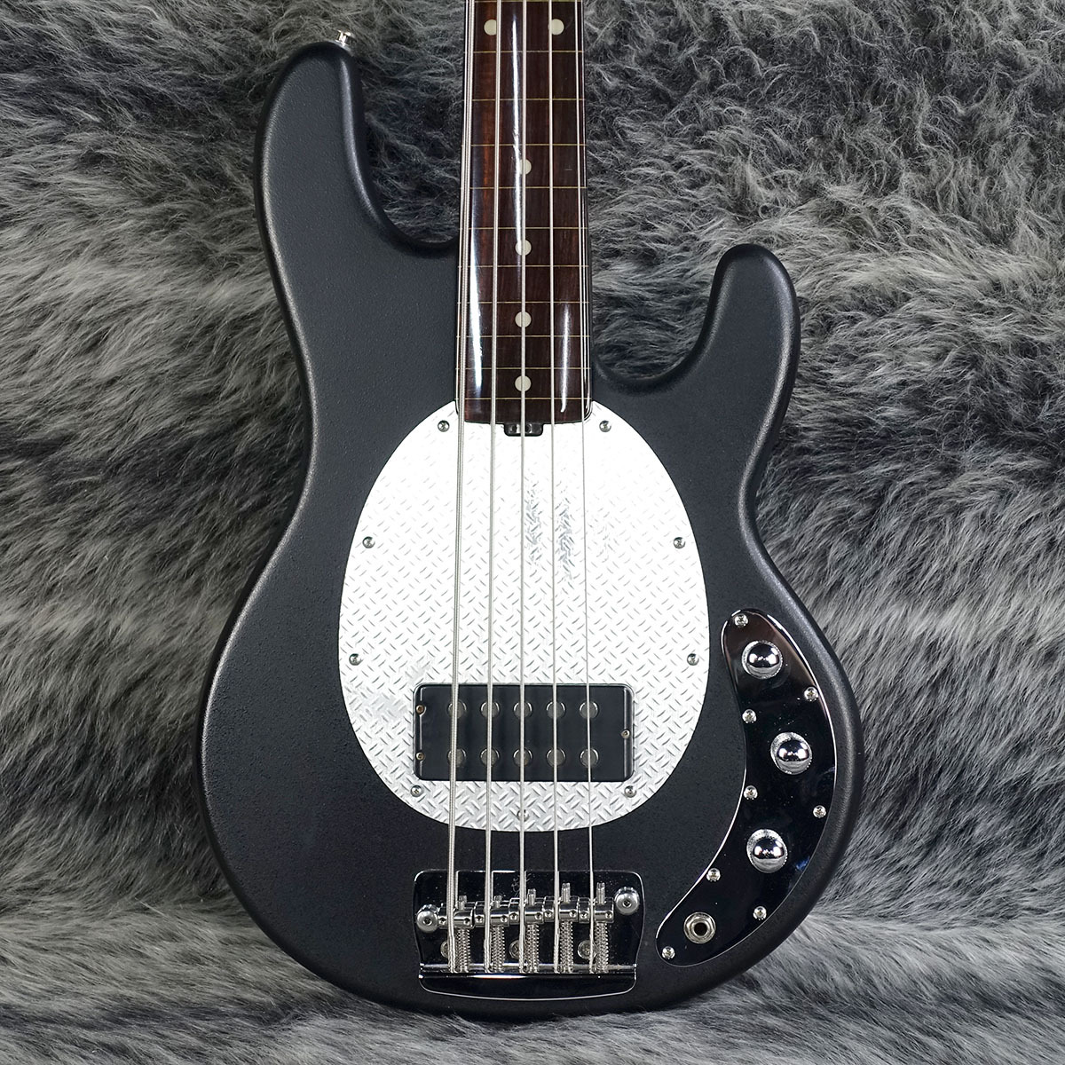 MUSIC MAN S.U.B.5 2EQ HDWE KIT Textured Black Fretless MOD（中古/送料無料）【楽器 ...