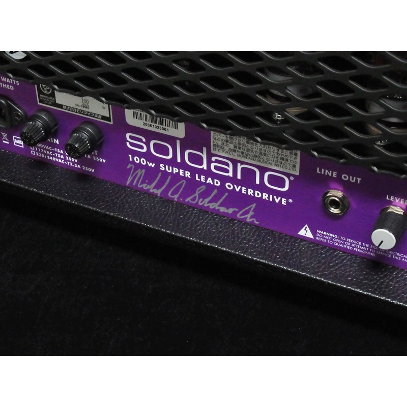 Soldano SLO-100 [Purple Panel] MIKE SOLDANO SIGNED（新品）【楽器検索デジマート】