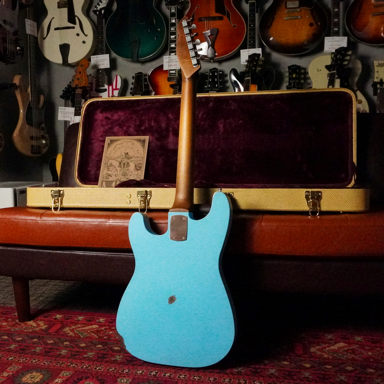 Mule Resophonic Guitars Mulecaster Doublecut (Posen Caster) / ST Blue w ...