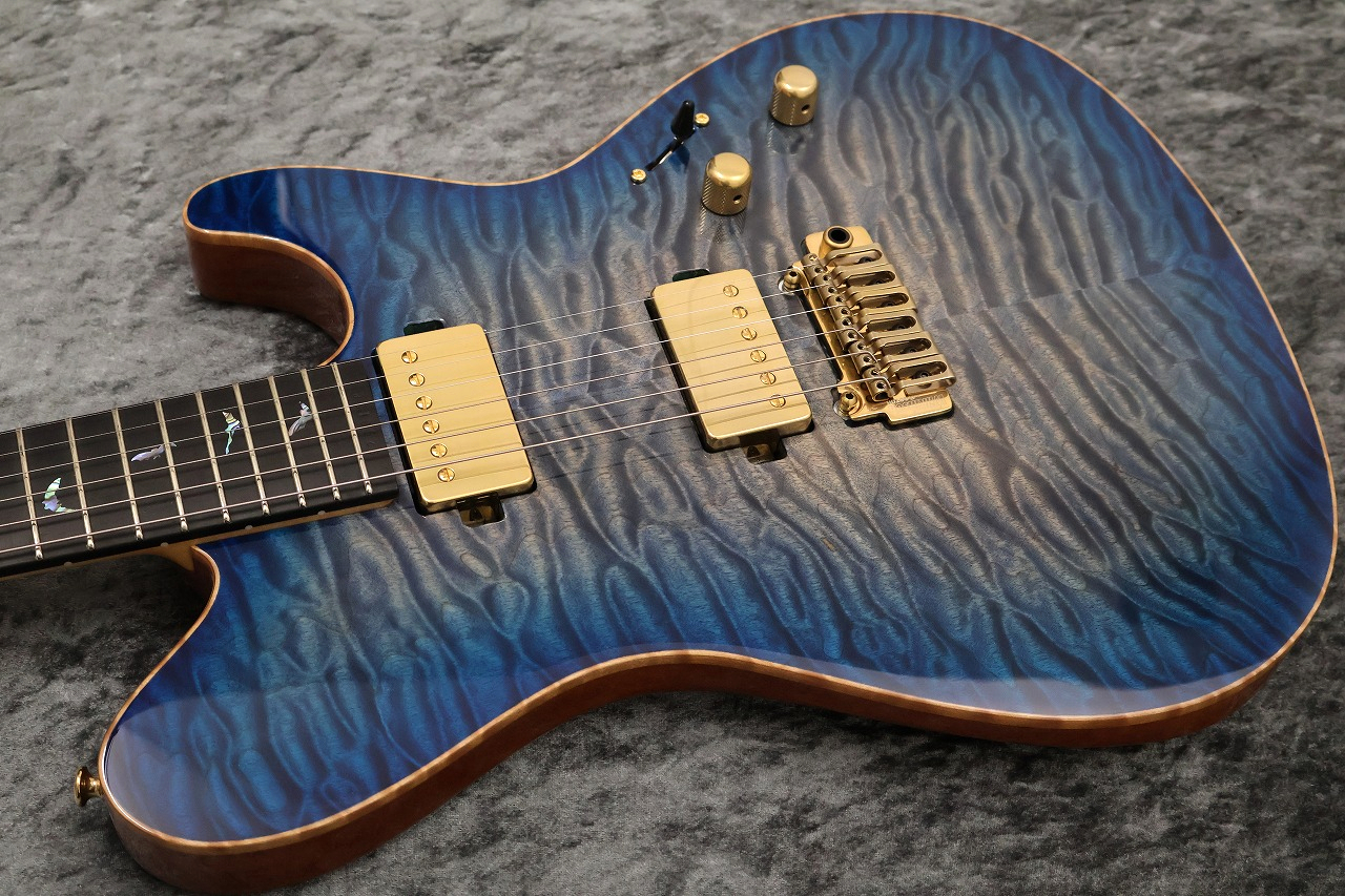 Sugi Custom Order DS496E 6A Quilt Maple/HM/F-Maho Dark See Through Blue #S250138 【現地選定材】（新品）【楽器 ...
