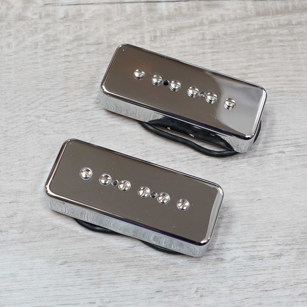 Kent Armstrong Stealth 90 Noiseless P90 pickup Chrome metal cover Set ...